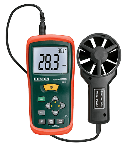 Mini-Termo-Anemômetro CFM/CMM Extech AN100 - Mokka-Sensors